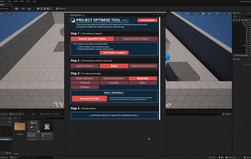 Project Optimise (An Unreal Engine 5 Tool) - Project Optimise Tool ...