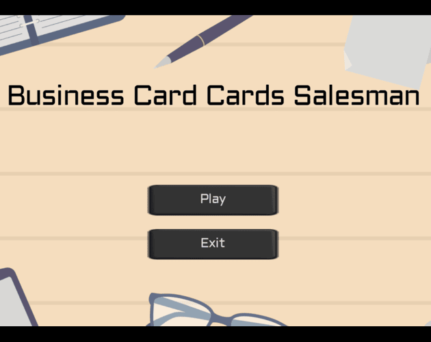 Business Card Cards Salesman by SPMakesGames