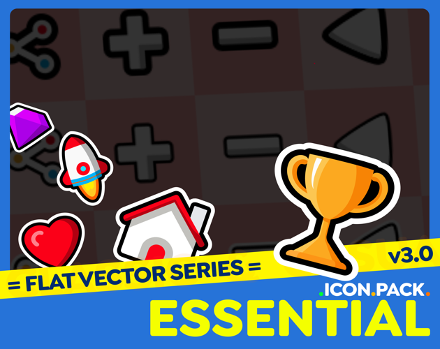 OUT NOW! Flat Vector: Essentials Icon Pack v2.0 - Vector Icon Pack ...