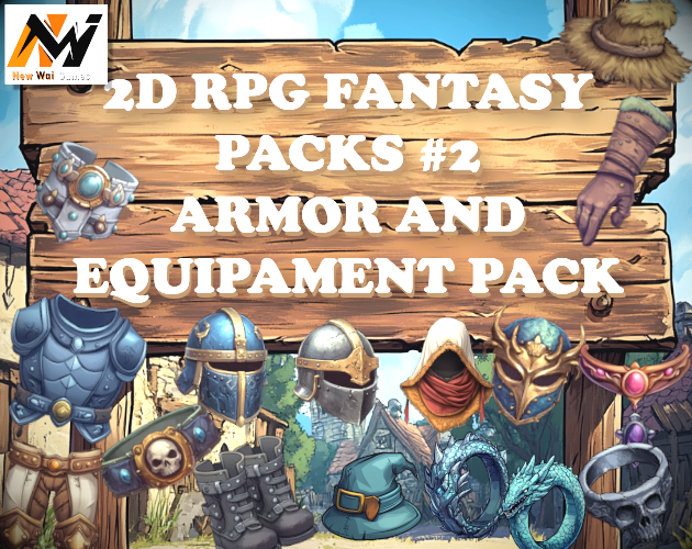 2D RPG Fantasy Pack #2 – Armor & Equipment Icons (256 Unique Items) by ...