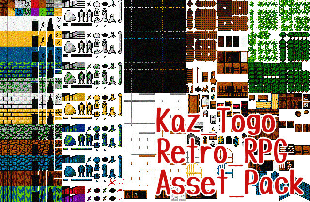 Retro RPG Asset Pack[16x16] by Kaz（Kaz Togo/とうごうかず）