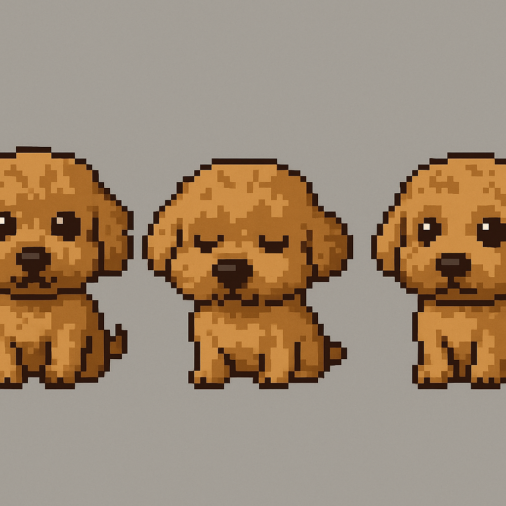 Cute Pixel Dog Animation Kit by iff_1028