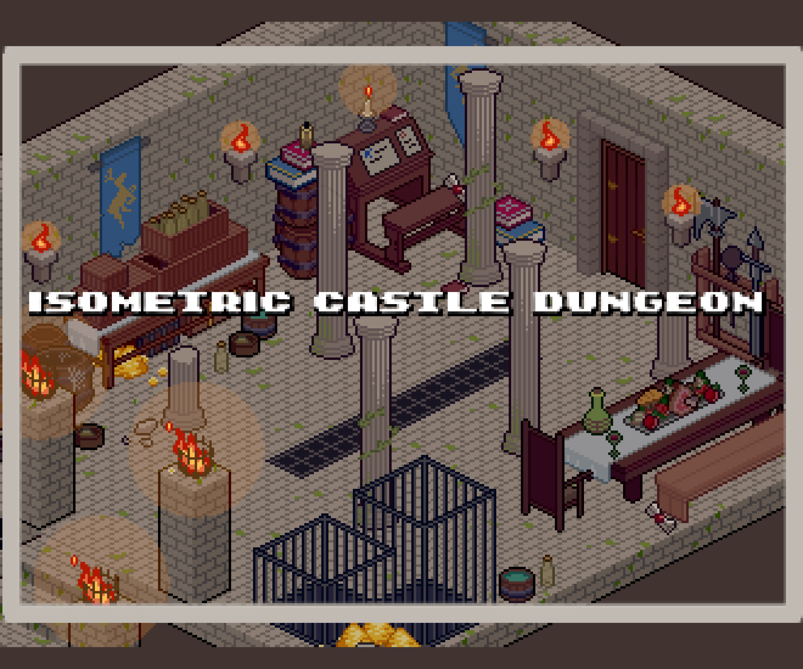 Isometric Castle Dungeon by sythpixie