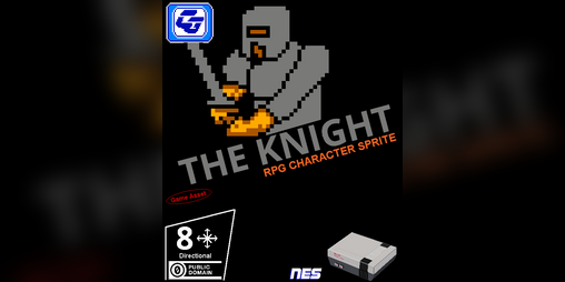 RPG Asset Character 'Knight' (NES) by chasersgaming