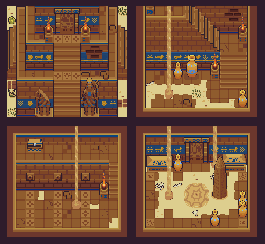 Raven Fantasy - 2D PixelArt Tileset and Sprites - Red Desert Ruin by ...
