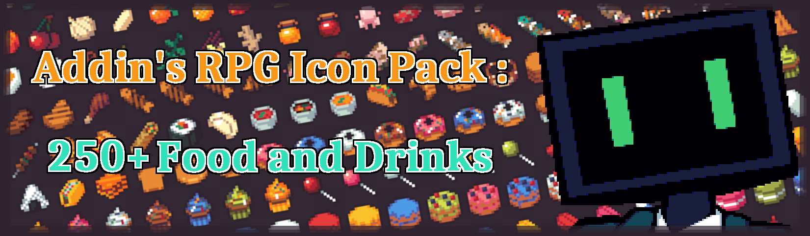 Addin's 250+ Food and Drinks - RPG Icon Pack by AddinSachen
