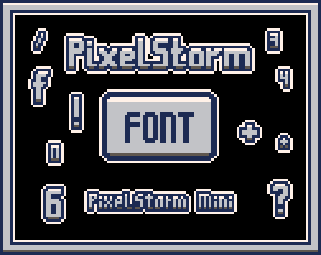 PixelStorm Font Pack by Sandstorm