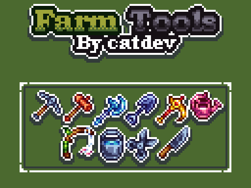 Farm tools - by CatDev by CatDev Pixelarts