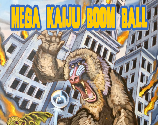 Check out the box cover! - Mega Kaiju Boom Ball by John Vanderhoef