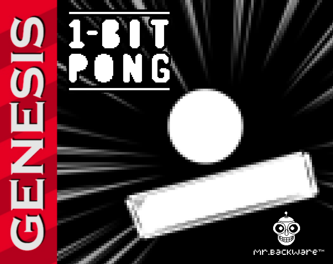 1 Bit Pong (Sega Genesis / Mega Drive) by Mr.Backware™