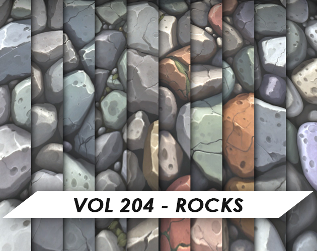 Stylized Textures – Vol 204 – Rocks by oleekconder