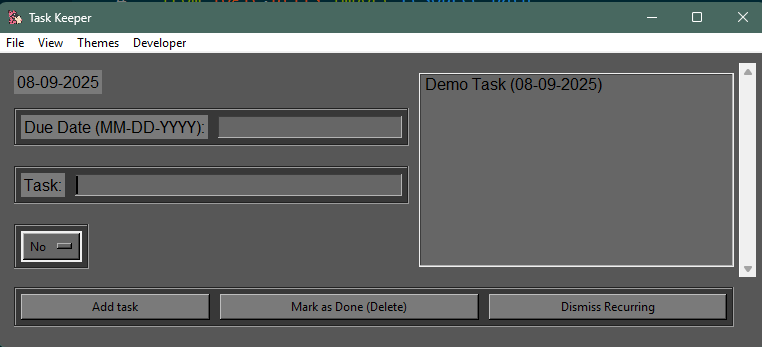 Task Keeper by Zatharis
