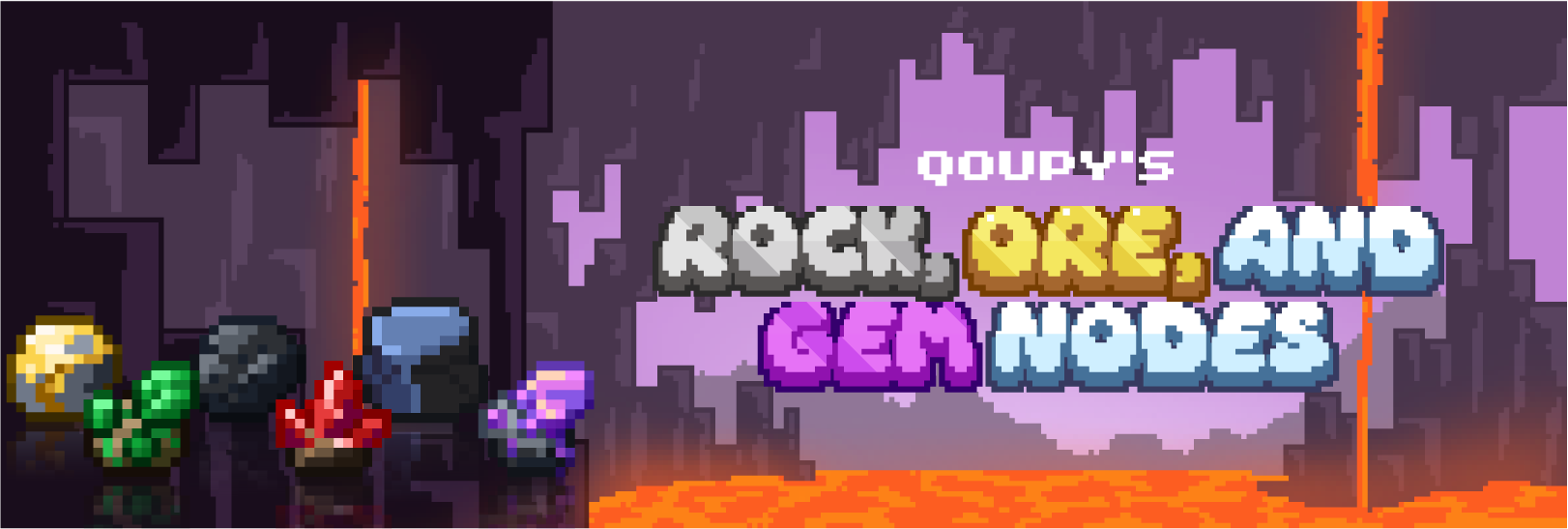 Animated 2D Pixel Mining Resource Pack - Qoupy's Rock, Ore, and Gem ...