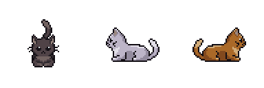 64x64 FREE Pixel Cats animated NPC by Last tick