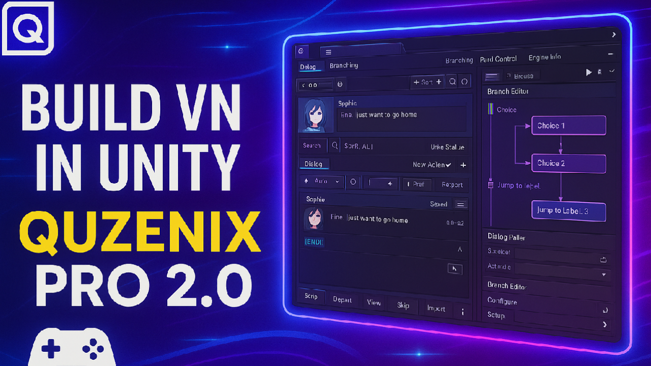 Quzenix VN Engine Pro v2.0.0 – Complete Visual Novel Engine for Unity ...