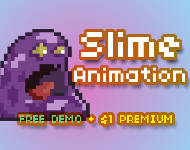 Pixel Slime Monster - Animated Enemy Sprite by Haaris Mughal