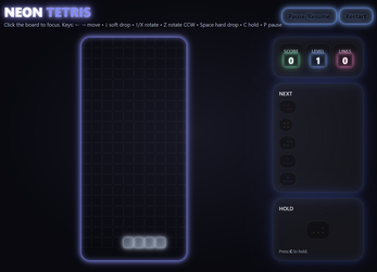 NEON TETRIS by Shamai Insight