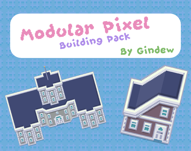 Modular Pixel Buildings Pack by Chris Richardson