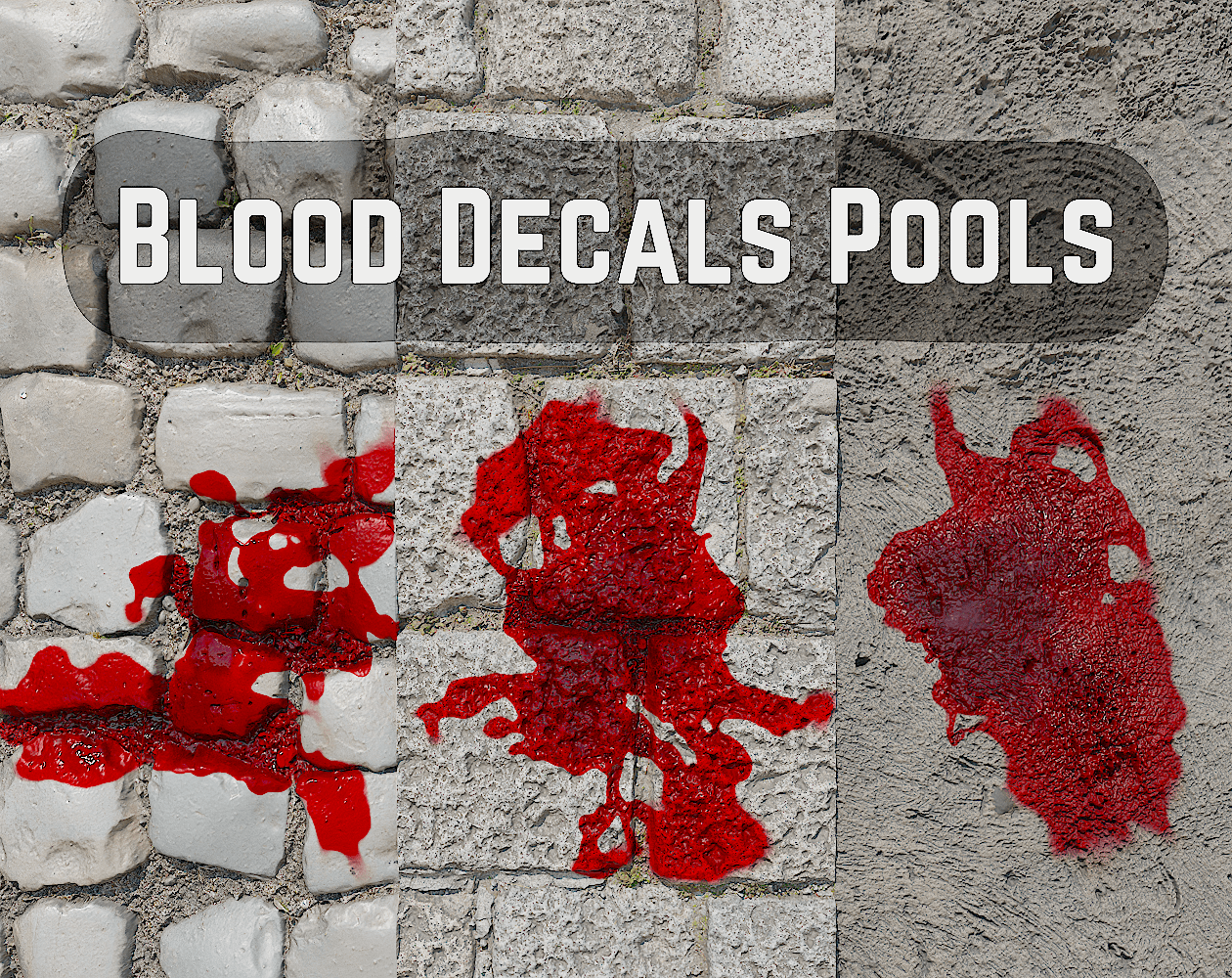 Blood Decals Pools by LUZEMRIK