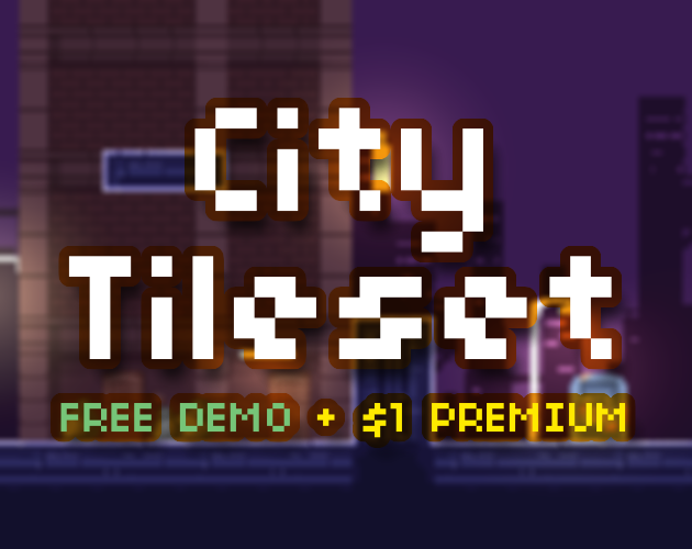 City Tileset and Background by HaarisDev