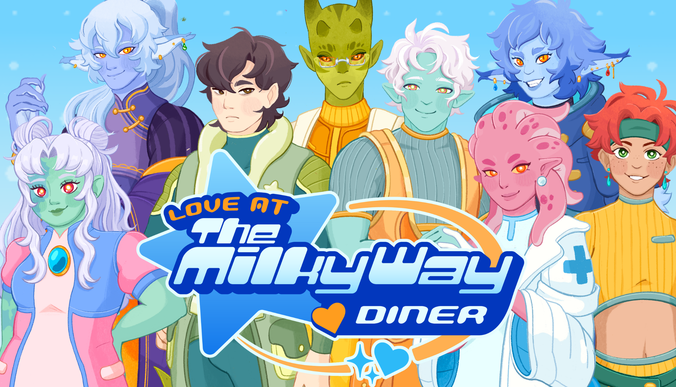 Comments 68 to 66 of 68 - Love at The Milky Way Diner by Clumsy Cat Studio