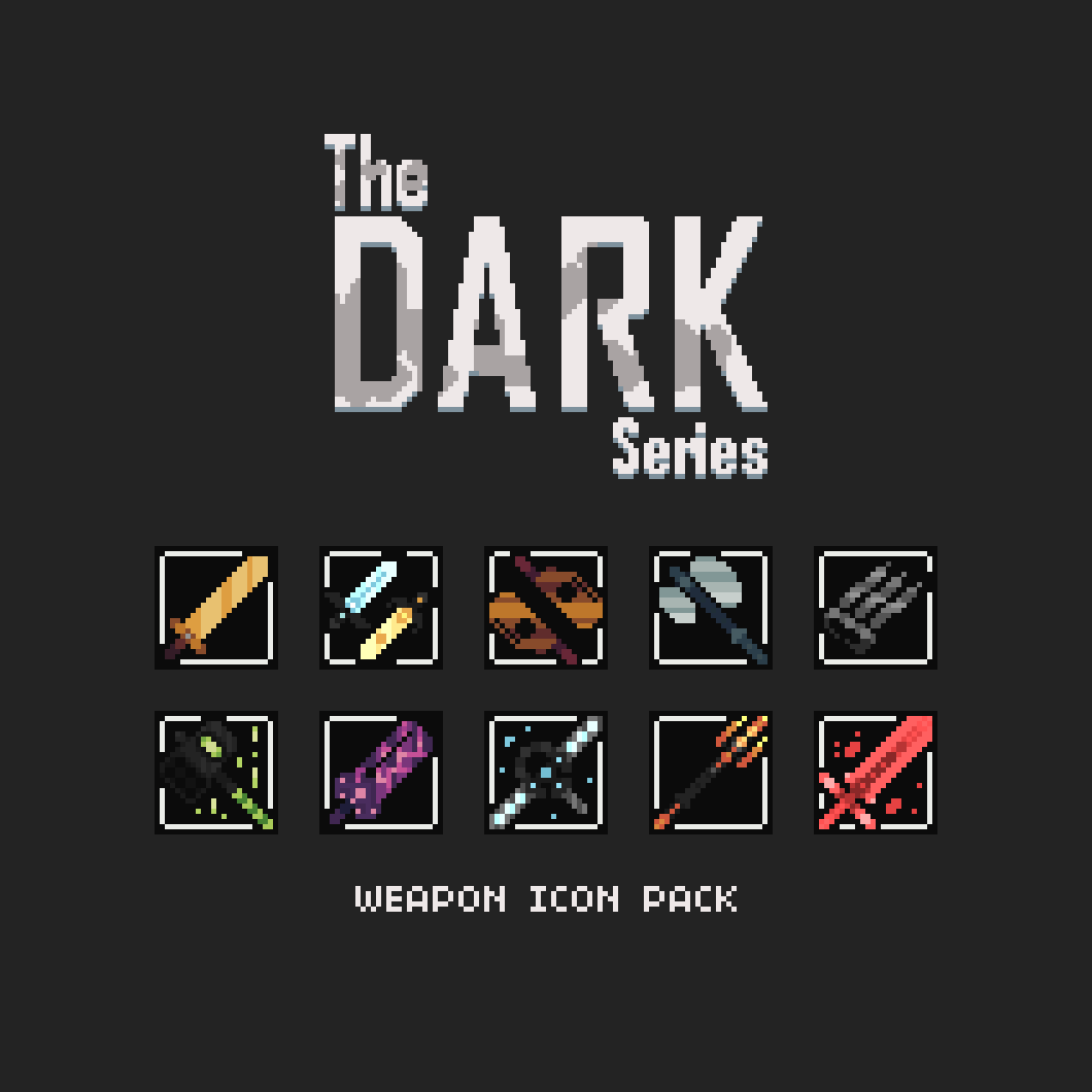 The DARK Series - Icon Pack - Weapons by Penusbmic