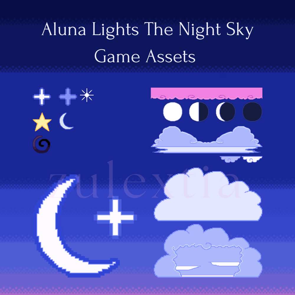 Aluna Lights The Night Sky | Game Assets by zulextia