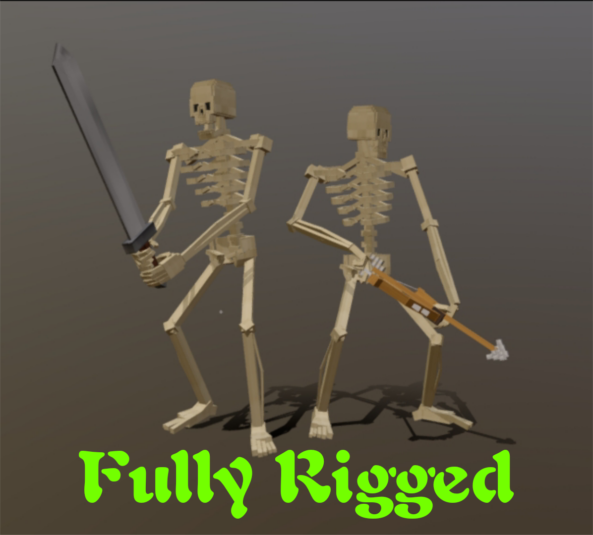 Skeleton Model (fully rigged) by ToInfinityAndBeyond