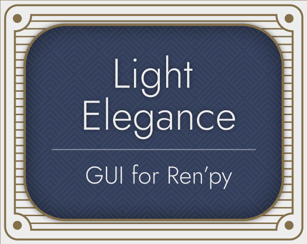 Light Elegance Ren'py GUI template by Skolaztika