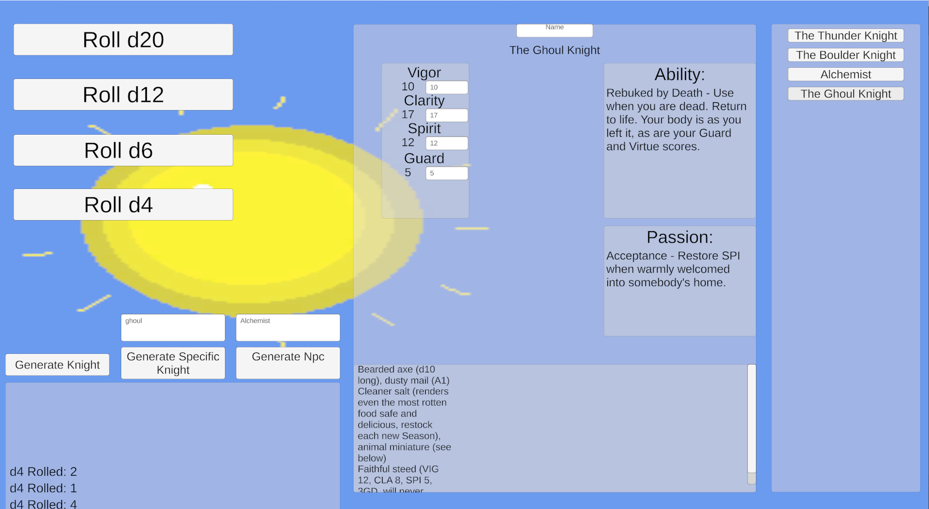 Mythic Bastionlands Knight Generator by Deeto
