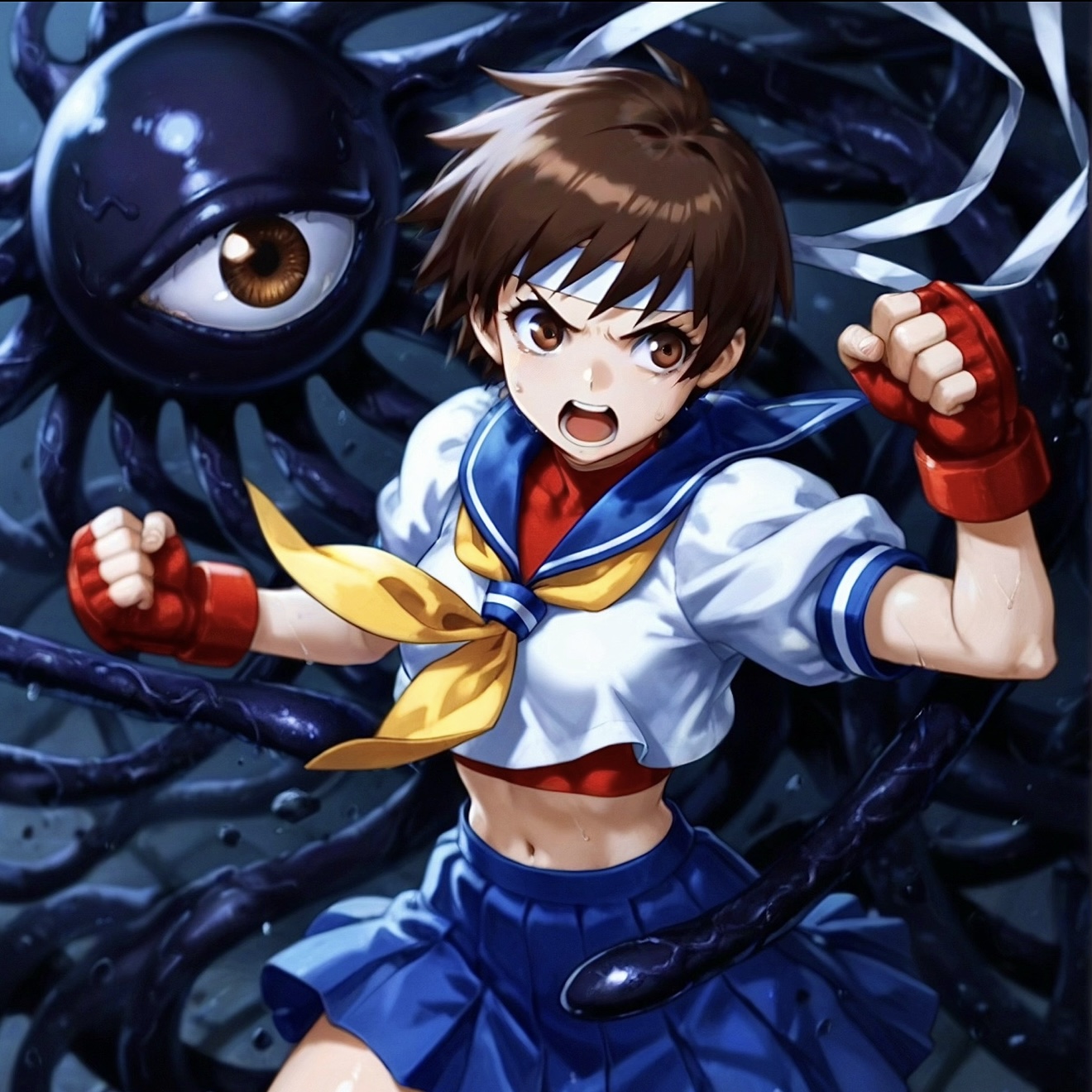 春日野さくらvsKUROMARU/ストリートファイター mugen【req01】 by ddd_3d