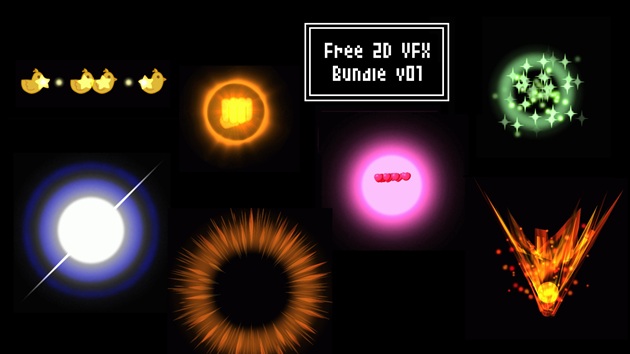 Free 2D VFX bundle v01 by Irohaspace
