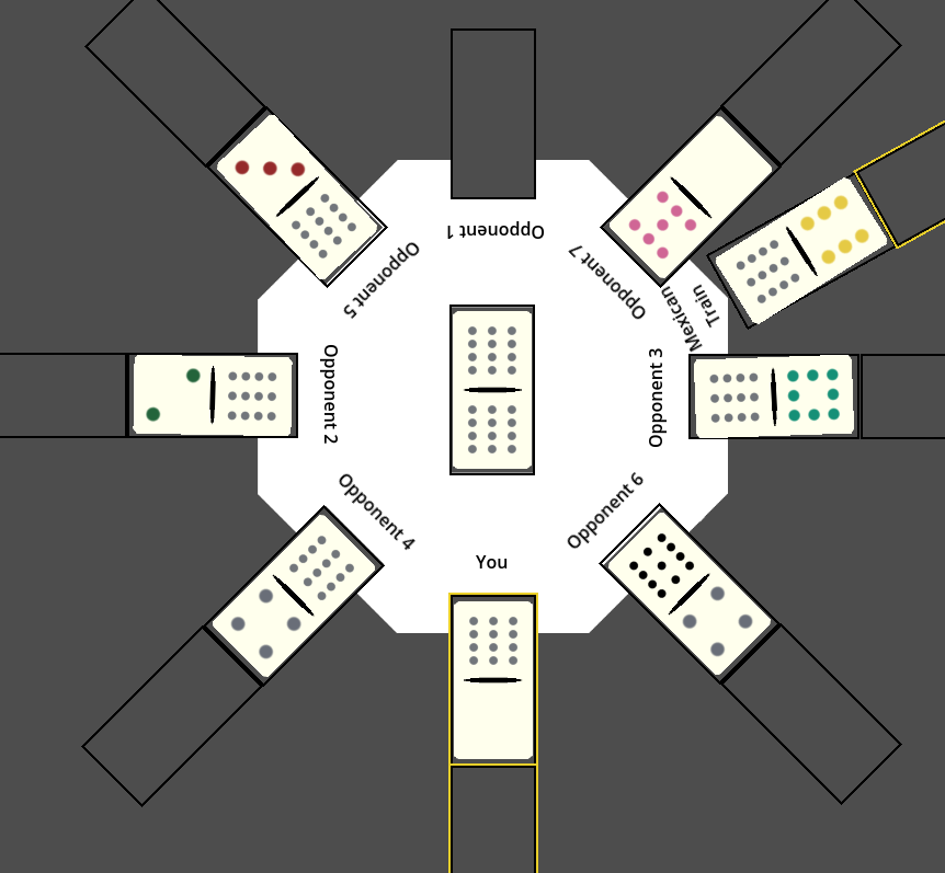 CYG Jam - First week(-ish) - Dominoes (Mexican Train) by Octosoufre