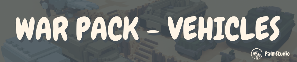 Voxel War Pack – Vehicles by PalmStudio