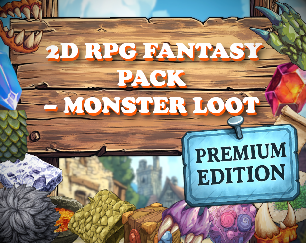 2D RPG Fantasy Pack – Monster Loot (Premium Edition) by NewWaiGames