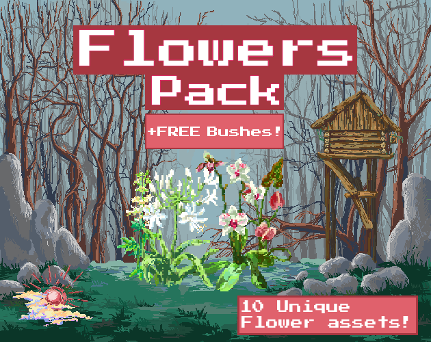 Flower assets pack by Pale_Tale