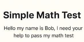 Simple Math Test by choctawlaw