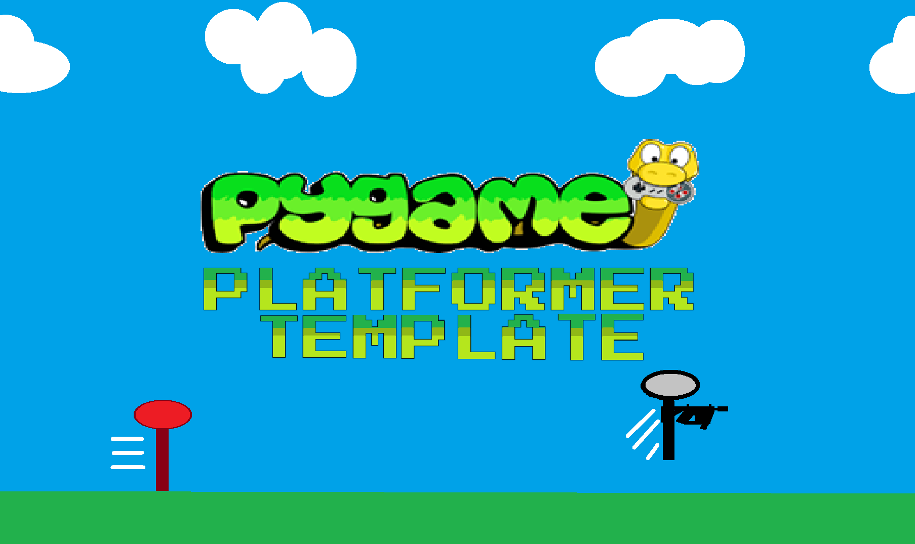 Pygame Platformer Template by Exocide09