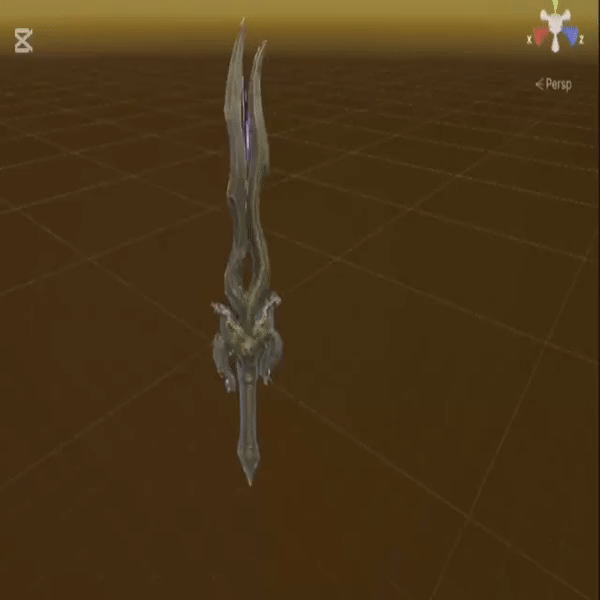 3D Sword Model (FBX+OBJ)No.13 | Animated | Game, VR, and VFX Ready by ...