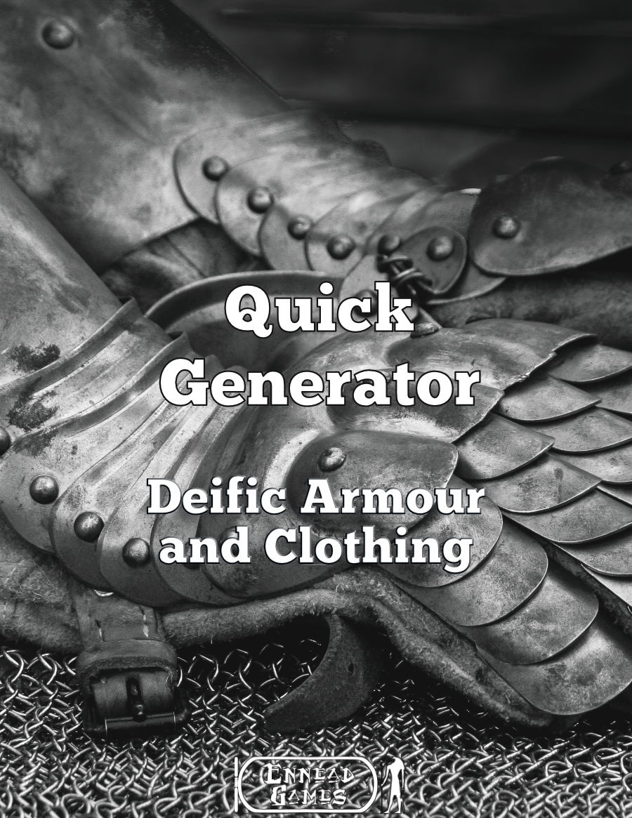 Devlog - Quick Generator Deific Armour & Clothing by Ennead Games