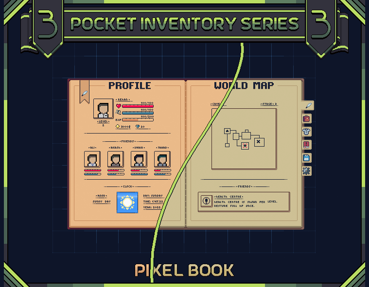 Pocket Inventory Series #3 : Pixel Book by Humble Pixel