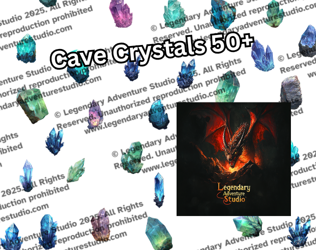 Cave Crystal Bundle by Legendary Adventure Studio
