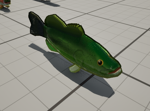 Bass fish 3D game asset - itch.io