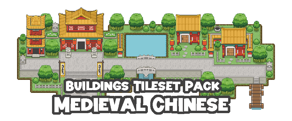 RPG Asset: Buildings Tileset Pack - Medieval Chinese by VectoRaith