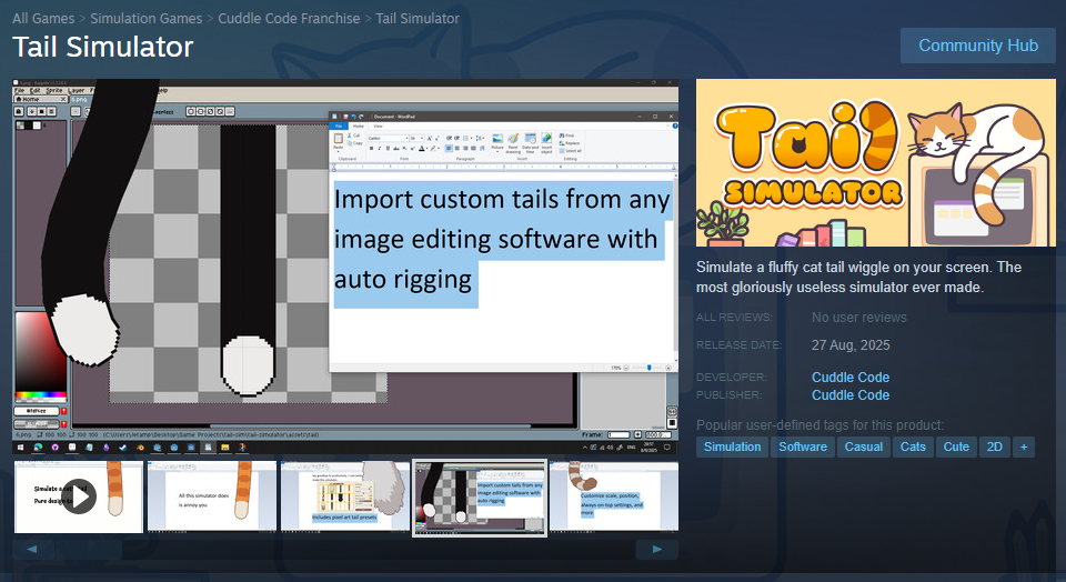 Fluffy Tail - Pixel Art Jam 2025 - itch.io