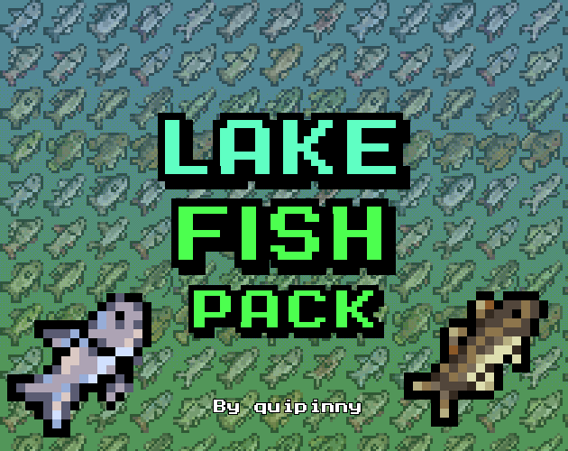 Lake Fish Pixel Art Pack by quipinny