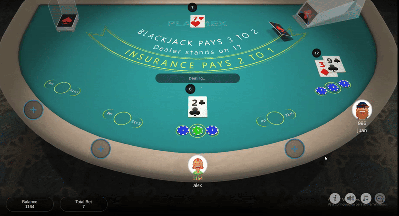 Multiplayer Blackjack Game by Playmex Studios
