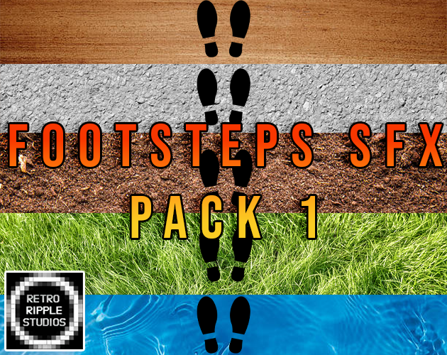 Footsteps SFX Pack 1 by Retro Ripple Studios