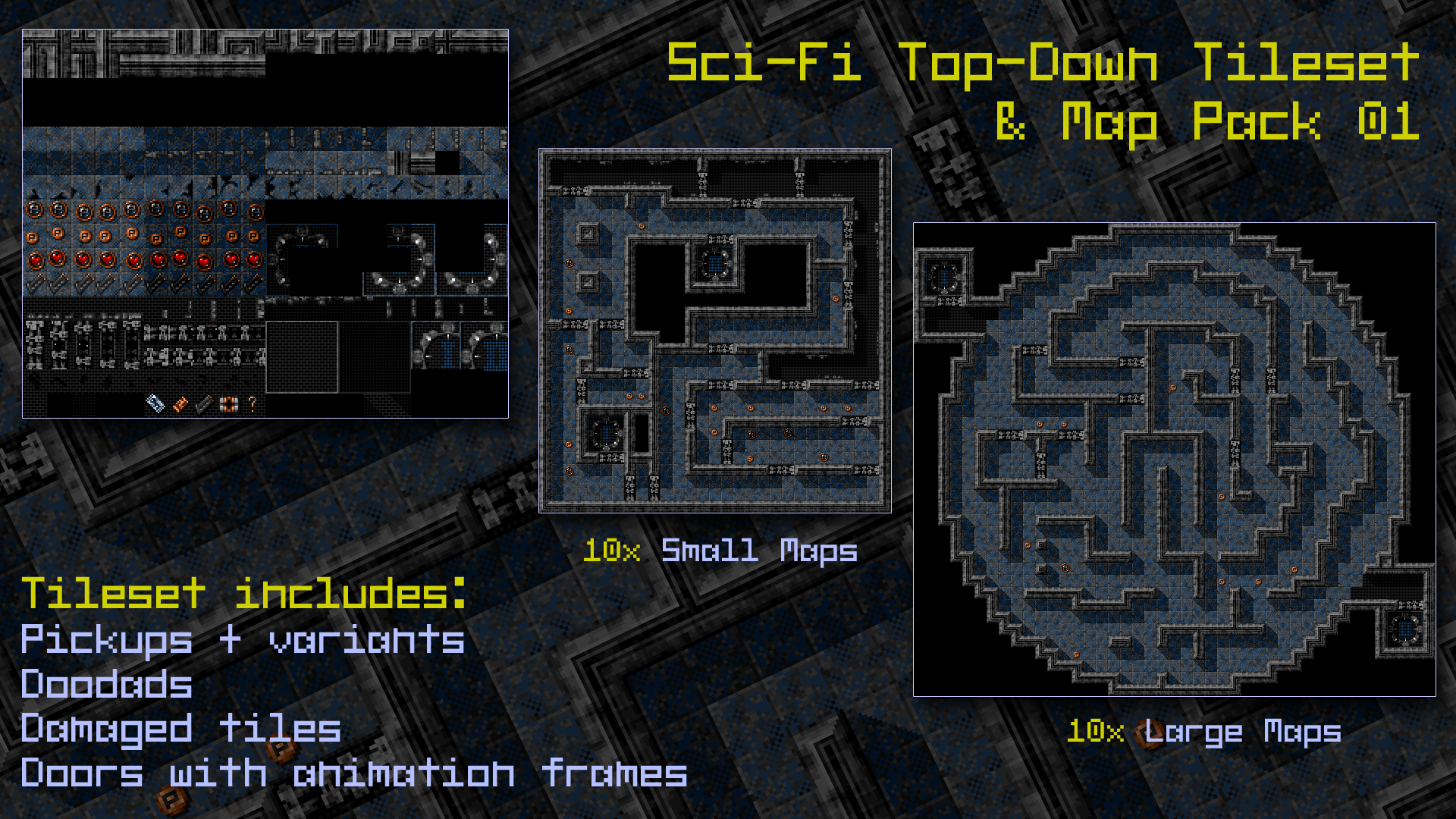 Sci-Fi Top-Down Tileset & Map Pack 01 by CaptainNow2