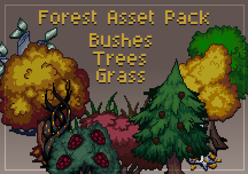 Forest Biome Pixel Art Assets by Minimixel